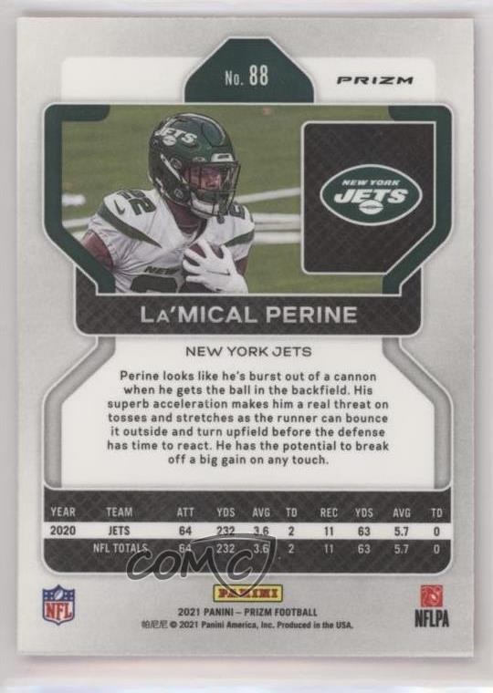 2021 Panini Prizm Pink Prizm La'Mical Perine #88 uk2 | eBay