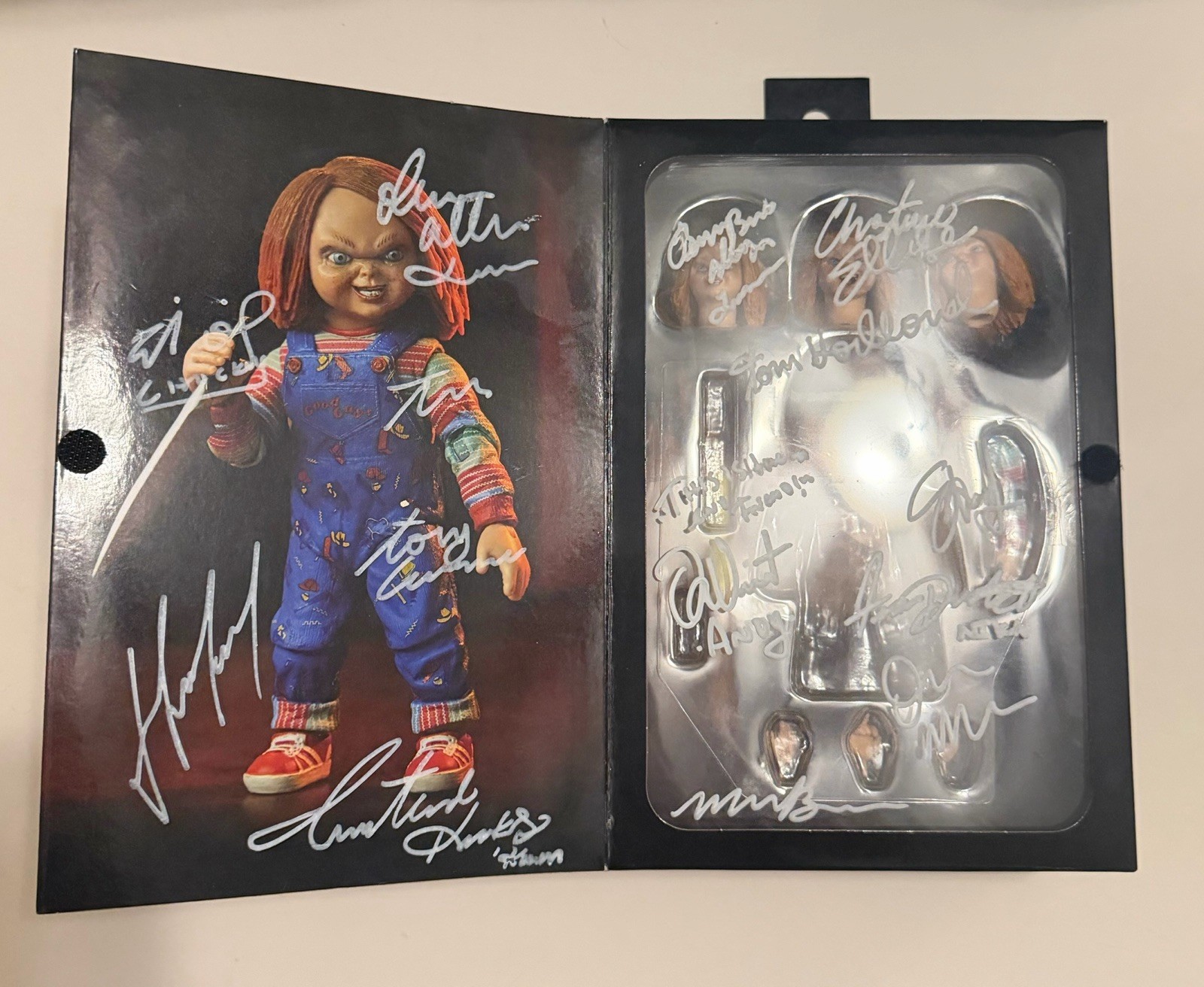 Child’s Play Chucky Cast Signed Figure Signed By Brad Dorfif Alex ...