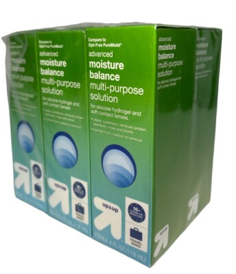 6-Pack Up & Up Advance Soft Contact Lenses Solution 4oz Compare To Opti ...