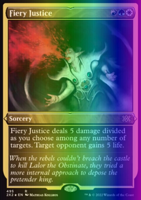 MTG Magic the Gathering Fiery Justice (495/686) Double Masters 2022 NM ...