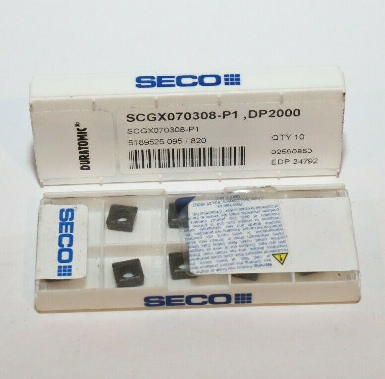 SCGX 070308 P1 DP2000 SECO ** 10 INSERTS *** 1 FACTORY PACK *** | eBay