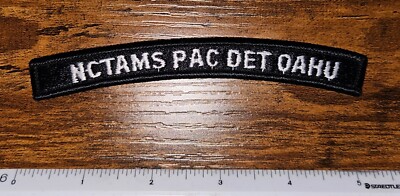 Naval Information NCTAMS PAC DET OAHU U.S. Navy Uniform UIM Rocker Tab Patch | eBay