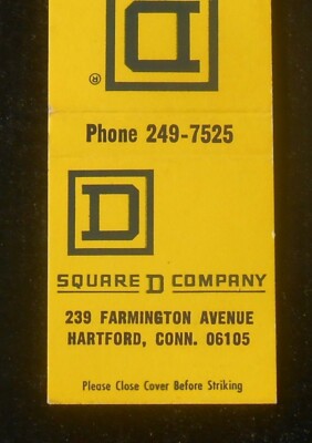 1960s Square D Company Electrical Equipment 239 Farmington Avenue ...