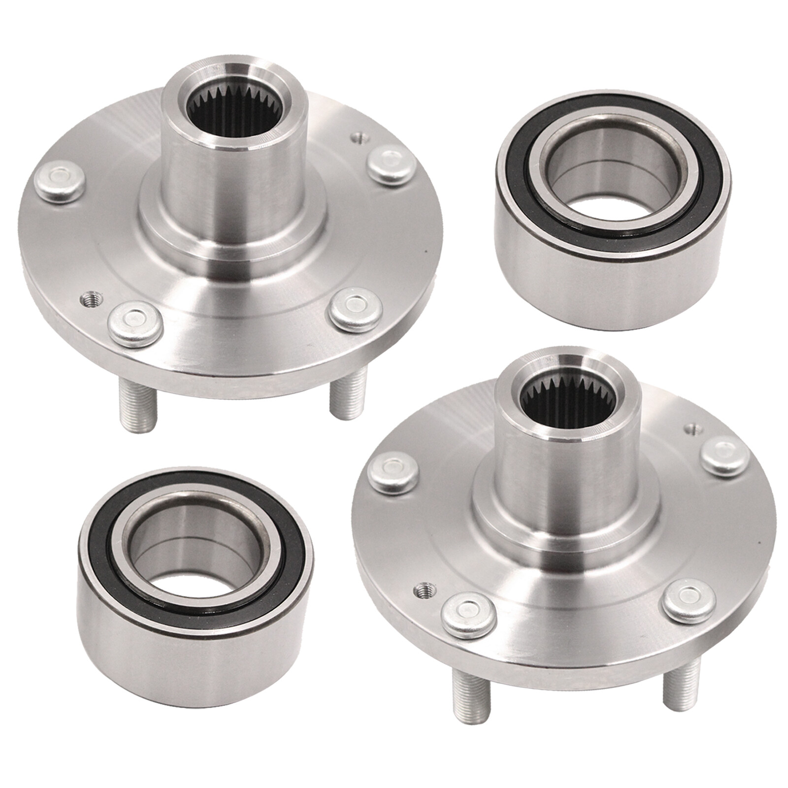 2x Fits 01-06 Hyundai Santa Fe 05-09 Tucson New Front Wheel Hub ...
