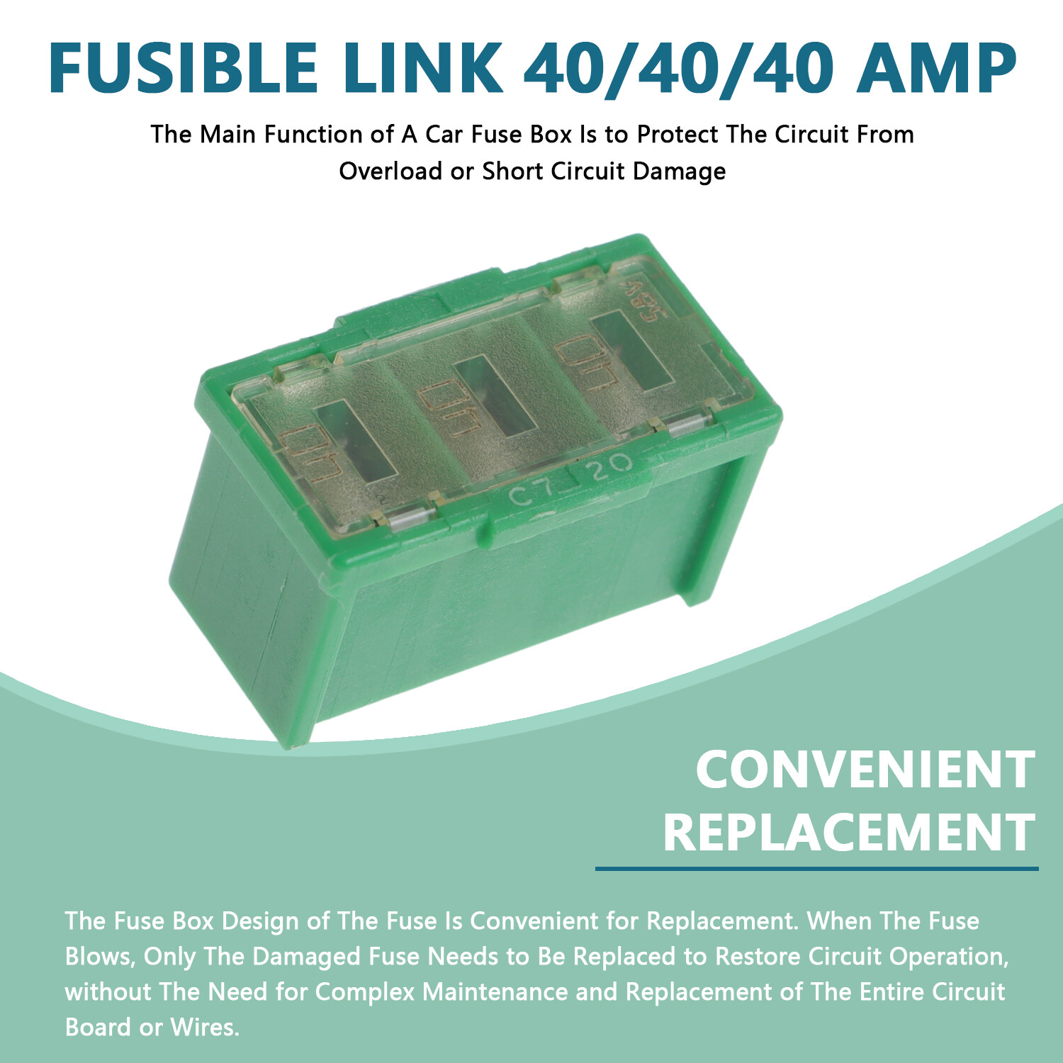 Fusible Link Fuse Block Assembly 40/40/40 Amp for 2011-2017 Nissan ...