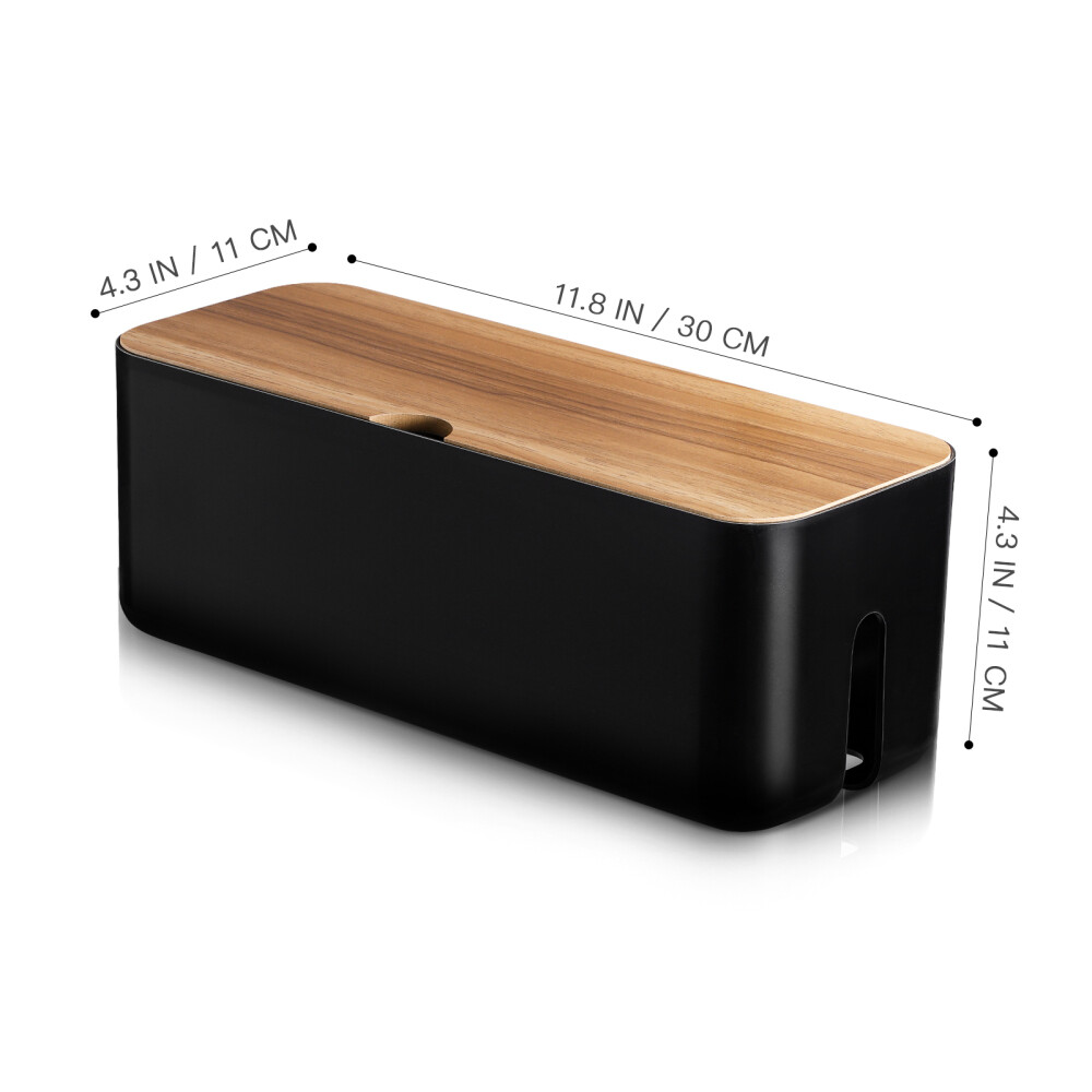 Wire Organizer Cable Storage Box Tidy Management Case Power Plug Socket ...