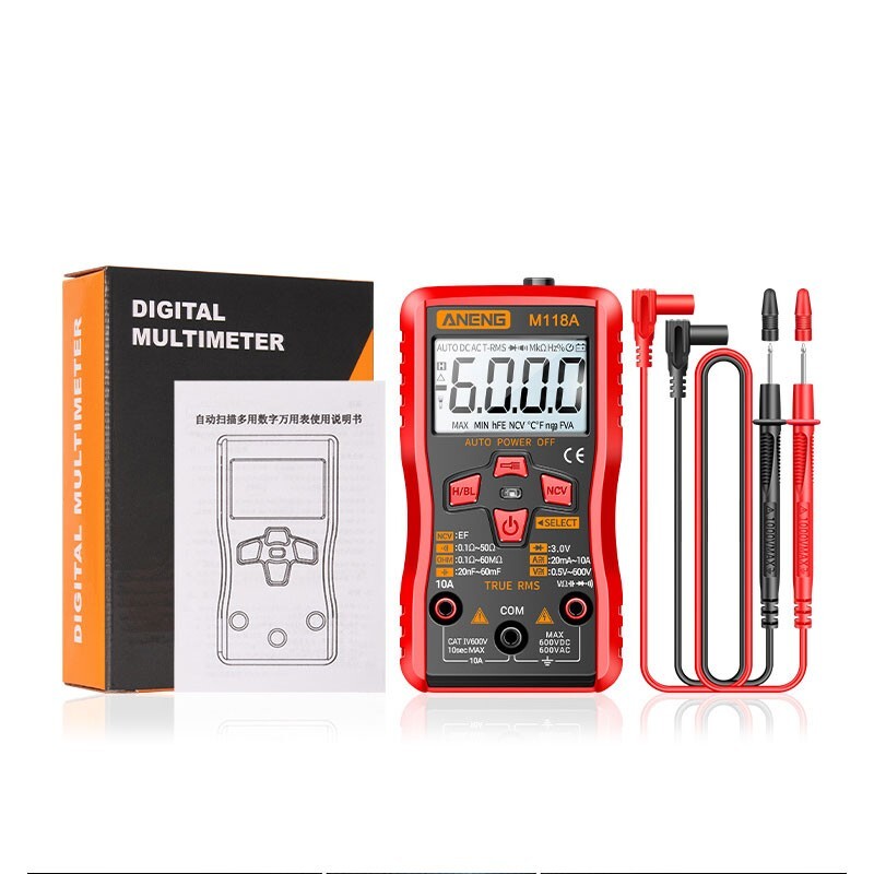 ANENG M118A 6000 Count Digital Multimeter Tester Automatic Ranging ...