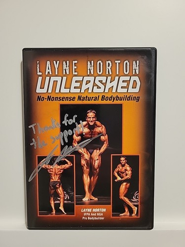 Dr. LAYNE NORTON UNLEASHED DVD Signed NO-NONSENSE NATURAL BOBYBUILDING ...