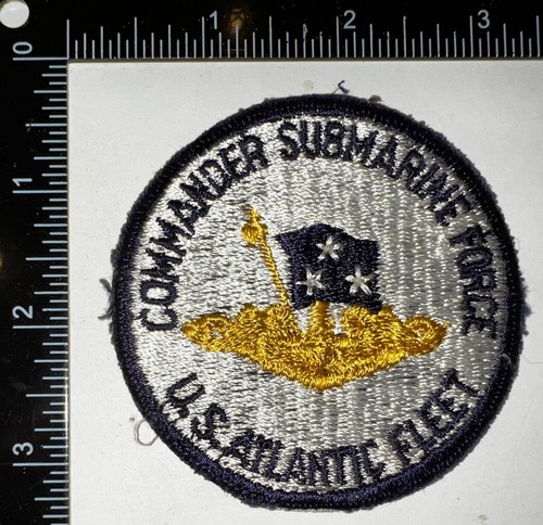 USN US Navy Commander Submarine Force US Atlantic Fleet Patch | eBay