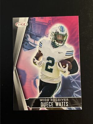 2022 SAGE #17 Deuce Watts RC - Tulane University C6 | eBay