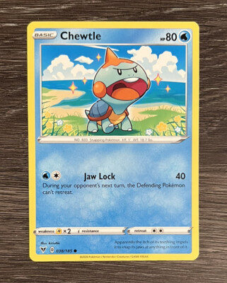 Chewtle Vivid Voltage 038/185 Regular Pokemon TCG Common Pack Fresh NM ...