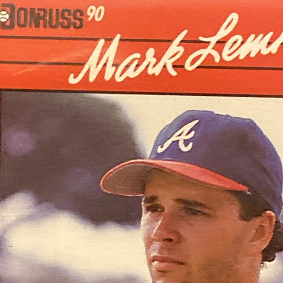 1990 Donruss Mark Lemke Braves #624 Missing “.” Error After The INC On ...