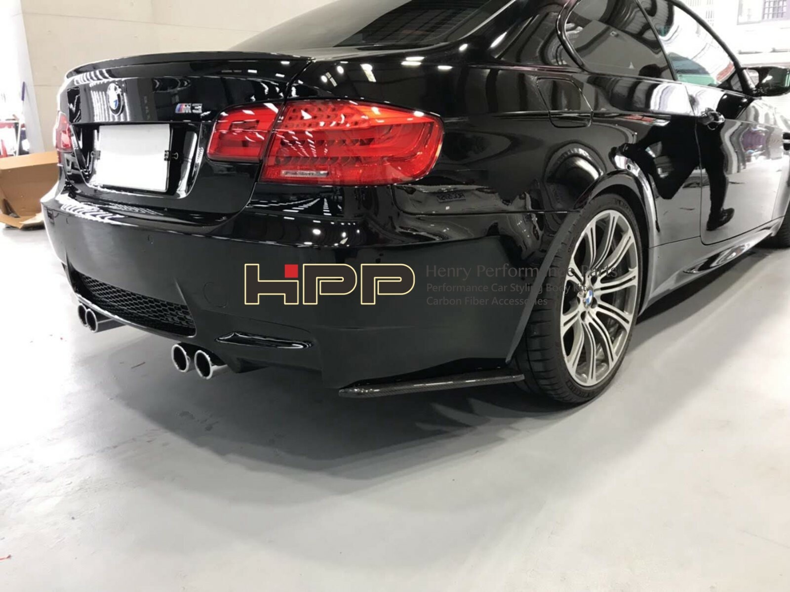 For BMW E92 E93 M3 2008-2013 Rear Bumper Fins Splitter Canard Lip ...