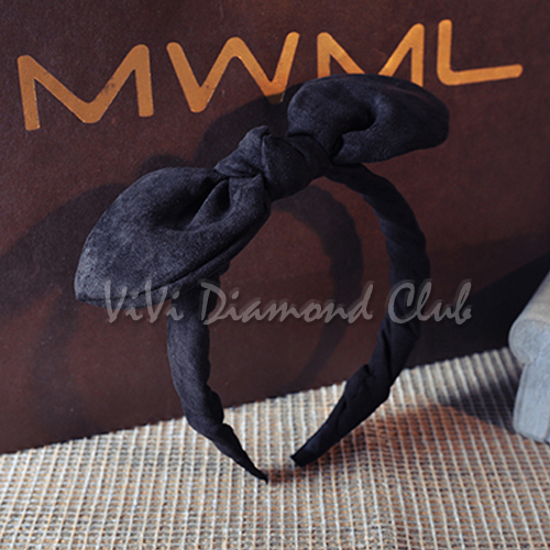 Fashion Korean Style Rabbit Bunny Ears Ribbon Scarf Hair Tie Wrap Bow ...