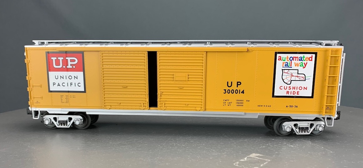 O Gauge MTH 20-90022B Union Pacific 50’ Double Door Box Car #300014 ...