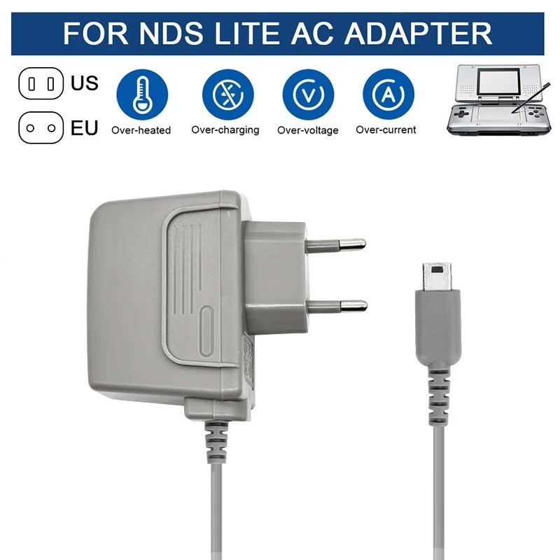 New AC Adapter Home Wall Charger Cable for Nintendo Ds Lite/ DSL/ NDS ...
