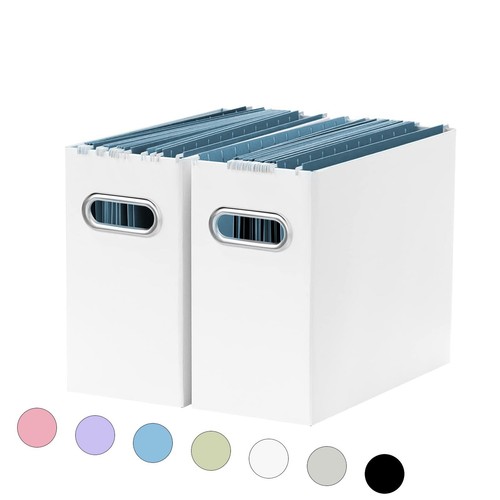 File Organizer, 2 Packs Small Storage Box, Cardboard File Folder ...