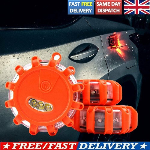 3X Road Flares Magnetic Light Vehicles Safety Sos Strobe Light Auto ...