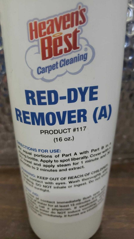 Heaven's Best Carpet Cleaning Red-Dye Remover PART A ONLY | eBay