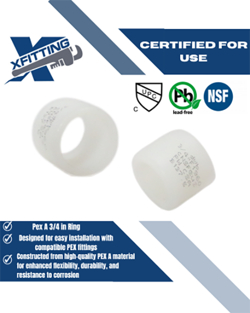 25 Pieces XFITTING 3/4" Pex A Rings, Pex F1960 Rings, 3/4" Expansion ...