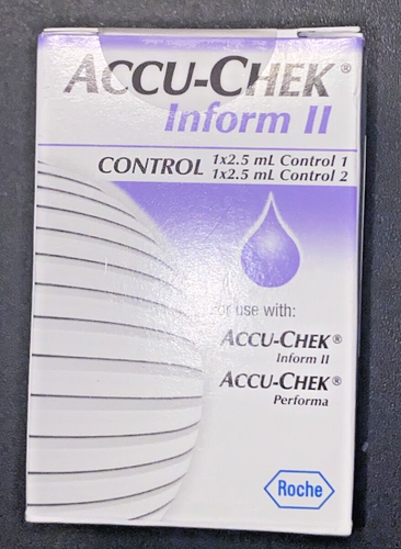 Inform II Accu-Chek Control Solution, has 2 Vials Exp 08/23/2025 in ...