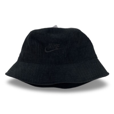 Nike Apex Corduroy Black Bucket Hat Size Medium (FB5385-010) | eBay