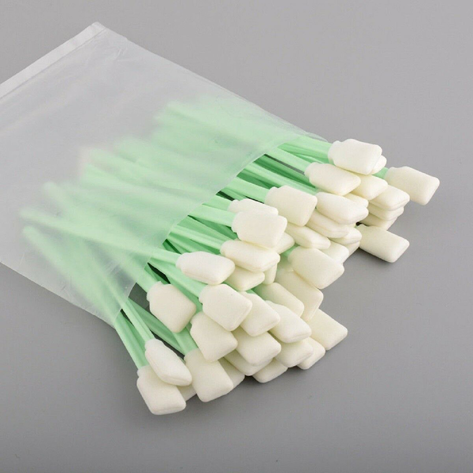 100pcs Foam Swab Easy to Use Clean Foam Cleaning Swab Stick Soft | eBay