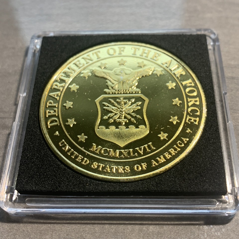 SPACE COMMAND Challenge Coin United States AIR FORCE USAF W Case New ...