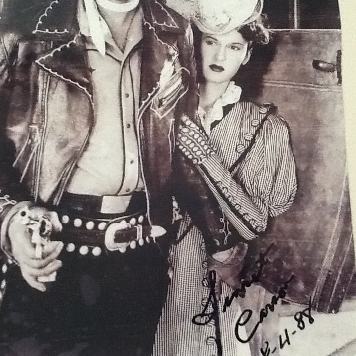 Sunset Carson SIGNED 1988 Photo 40s Western Film TV Actor Sheriff of ...