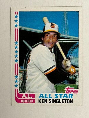Ken Singleton - 1982 Topps Baseball #552 - Baltimore Orioles - All Star ...