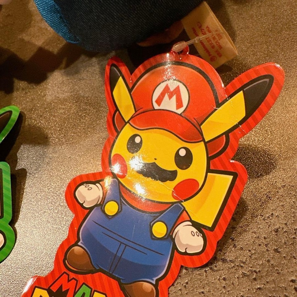 Mario Luigi Pikachu Plush Stuffed Toy Set of 2 Nintendo 2016 Authentic ...
