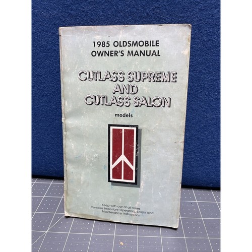 1985 Oldsmobile Cutlass Supreme and Cutlass Salon Owner's Manual | eBay