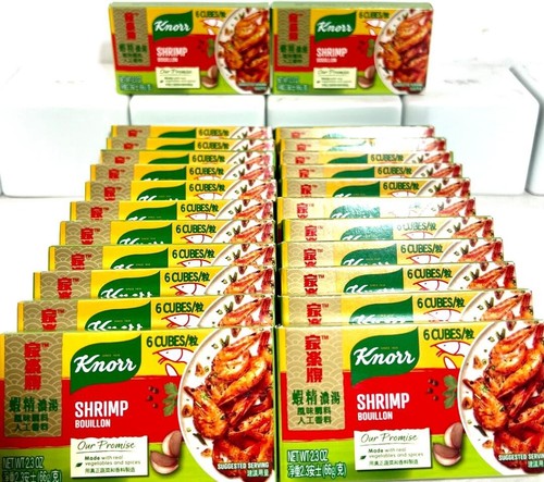 Knorr Shrimp Flavor Bouillon Cube 2.3 oz x 6 Cubes (Pack of 24)~05/15 ...