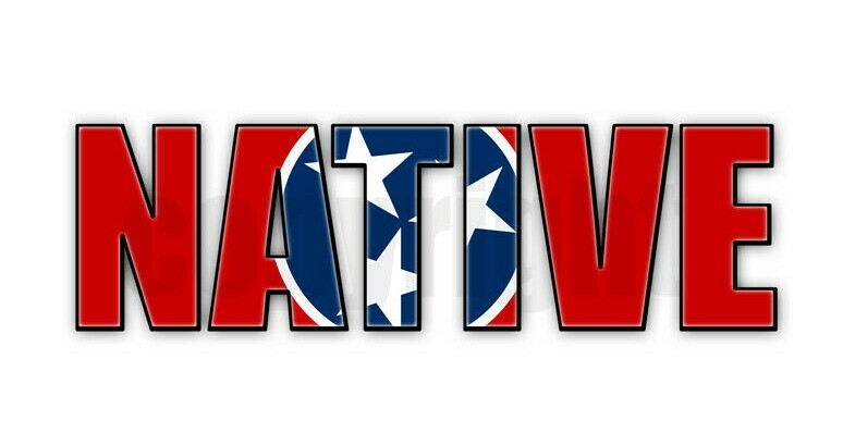 Tennessee Native Flag Stickers Flag Decals Tennessee State Flag ...