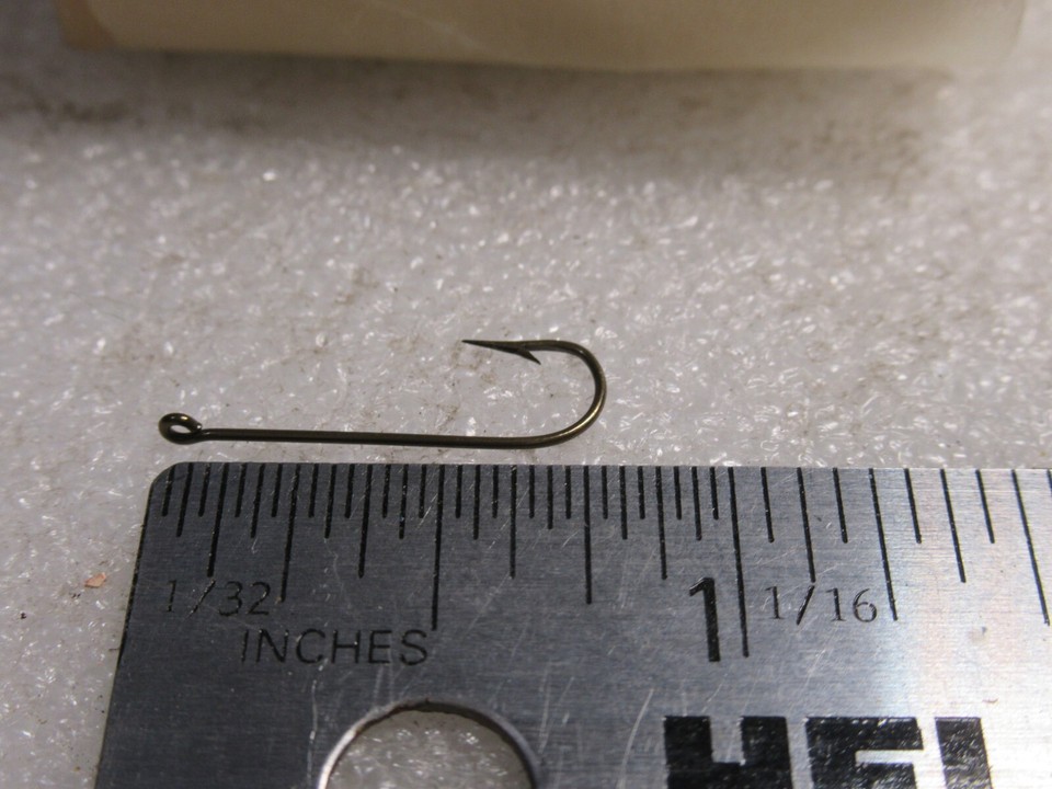 MUSTAD #8 STREAMER FLY TYING HOOK EX LONG SHANK ABERDEEN RINGED BRONZED ...