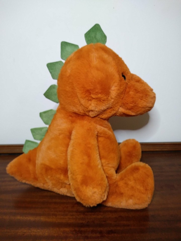 HTF Animal Adventure 16" Orange and Green Dinosaur Plush Stuffed Animal ...