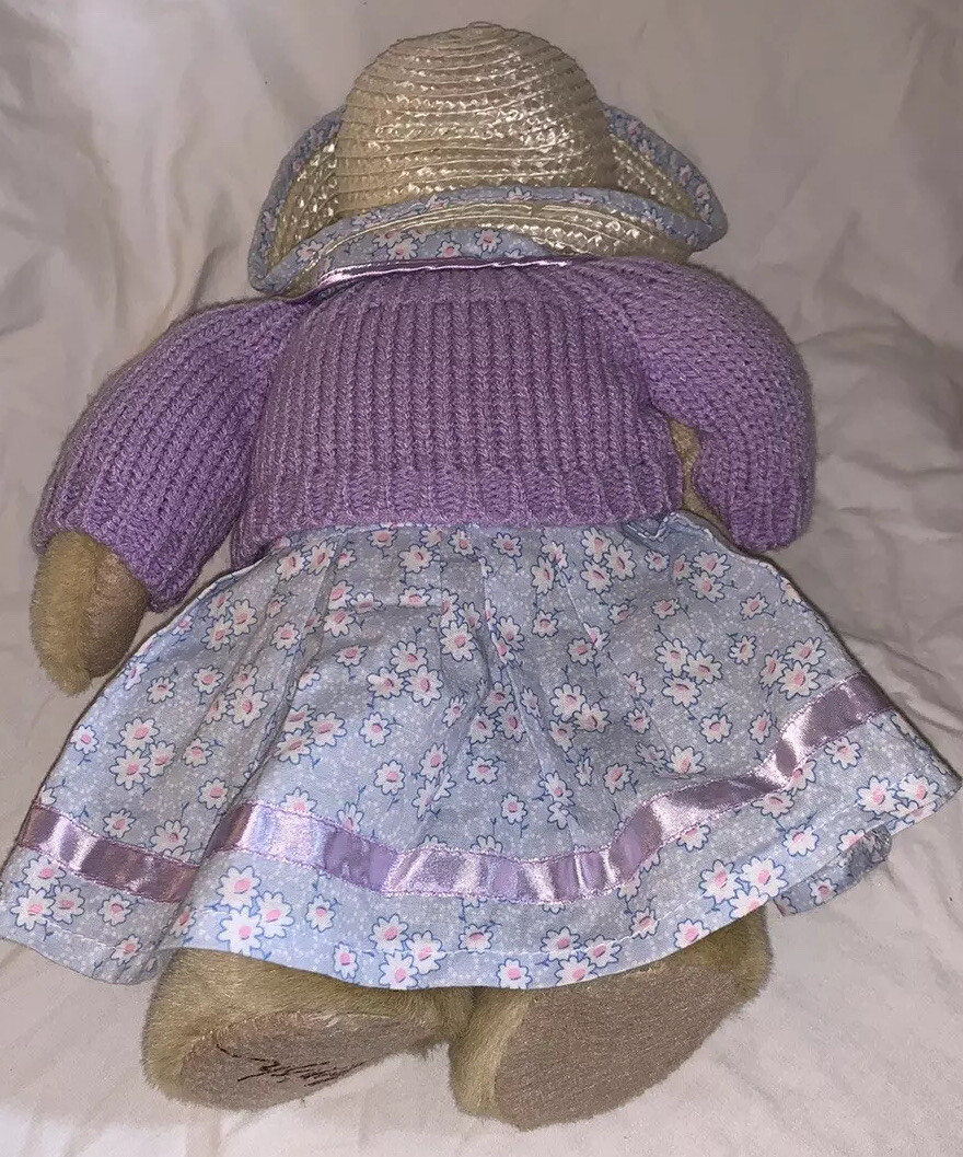 THE CHERISH COLLECTION NOVA PLUSH BEAR 14” Wearing Dress Sweater Hat ...