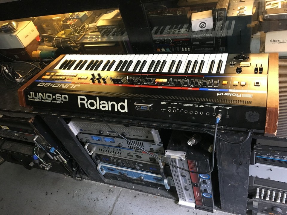 used Roland Juno 60 Juno60 Vintage Analog Synth Keyboard 61 key ...