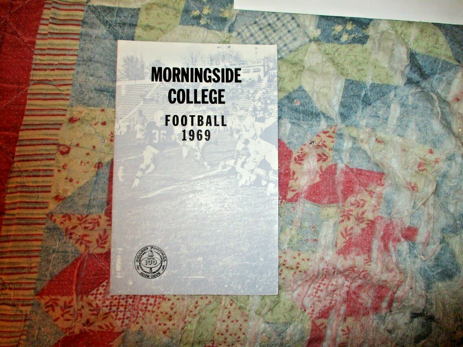 1969 MORNINGSIDE COLLEGE CHIEFS FOOTBALL MEDIA GUIDE Yearbook DEWEY ...