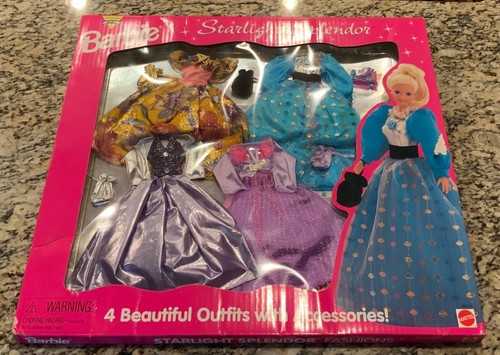 1996 Barbie Starlight Splendor Fashion 6 Gowns Mattel #68607 for sale ...