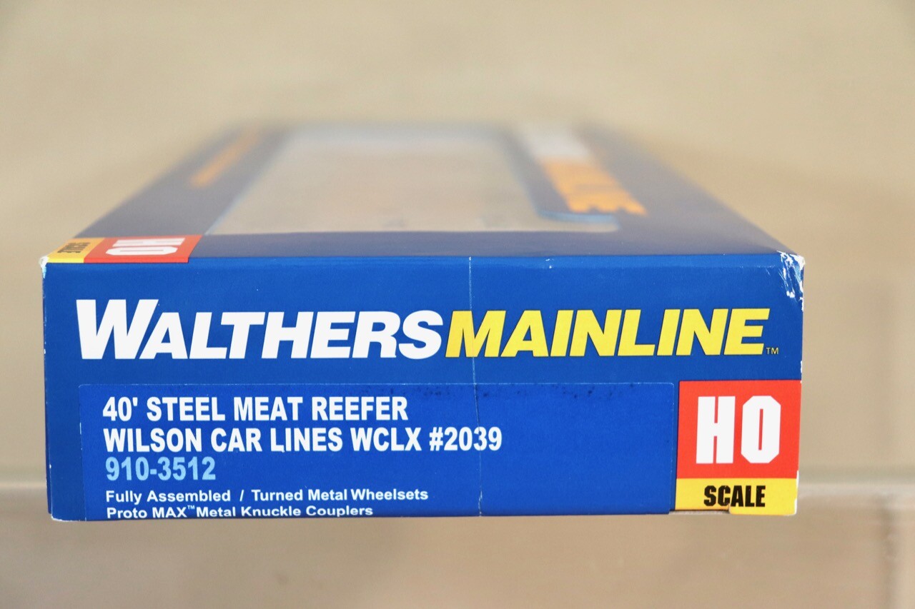 WALTHERS 910-3512 WILSON CAR LINES 40' STEEL MEAT REEFER WAGON WCLX ...