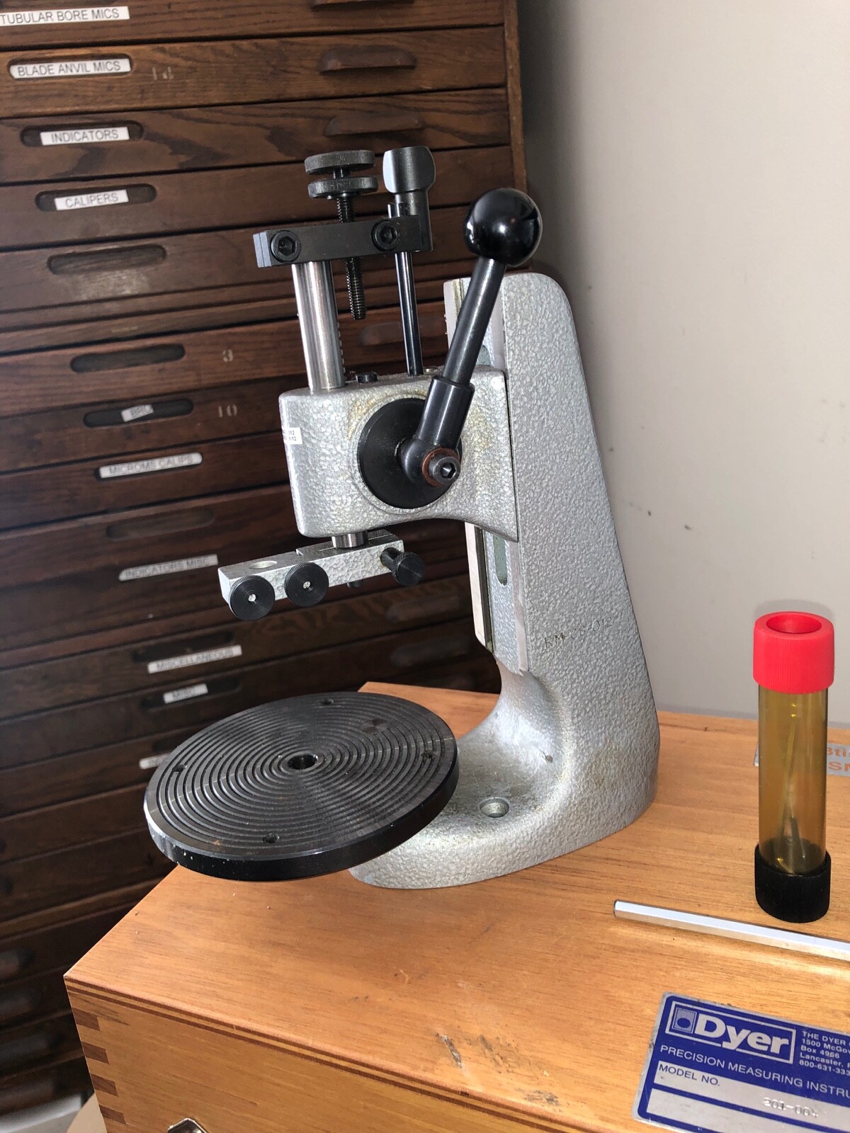 DYER BENCH GAGE BORE STAND COMPARATOR MODEL NO. 201-004 | eBay