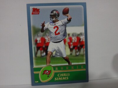 2003 Topps Chris Simms Rookie Tampa Bay Buccaneers #325 | eBay