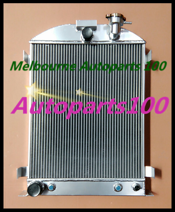 3 Rows Aluminum Radiator Chopped engine 1932 32 For Ford Auto Manual ...