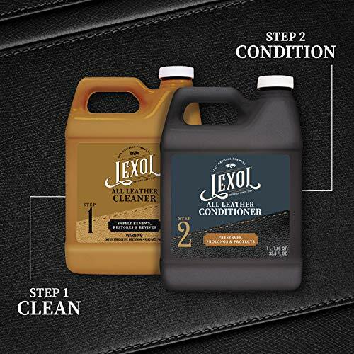 Lexol Leather Conditioner 1 Liter Leather Cleaner and Deep Conditioning ...