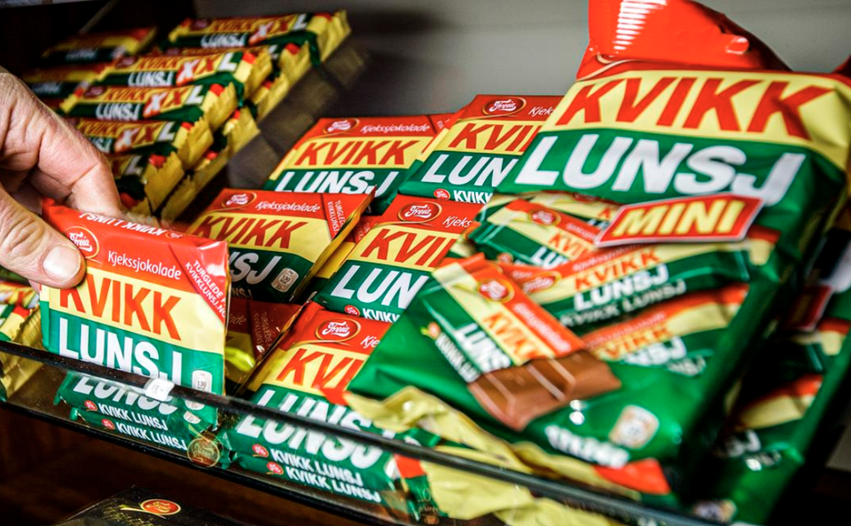 6 x Norwegian Milk Chocolate Kvikk Lunsj from Freia 47 grams - Made ...