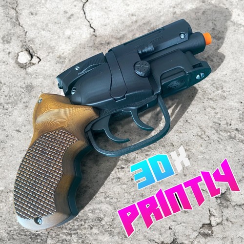 3d Printed Blade Runner PKD replica gun / blaster / cosplay pistol ...
