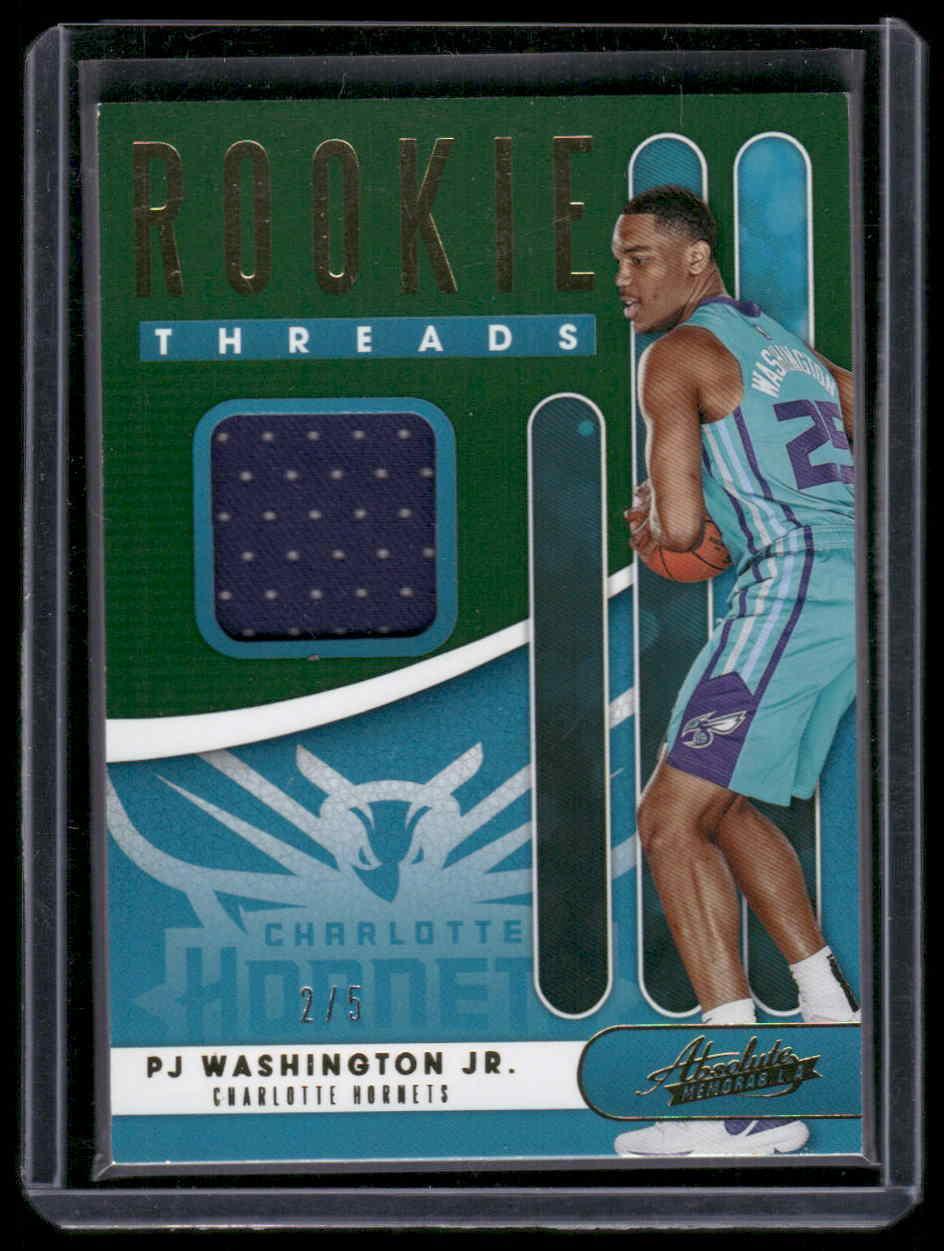 2019-20 Absolute Memorabilia PJ Washington Jr. Rookie Threads Level 4 ...