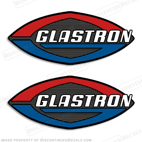 Fits Glastron Boat Decals (Set of 2) - Dark Grey Accents | eBay