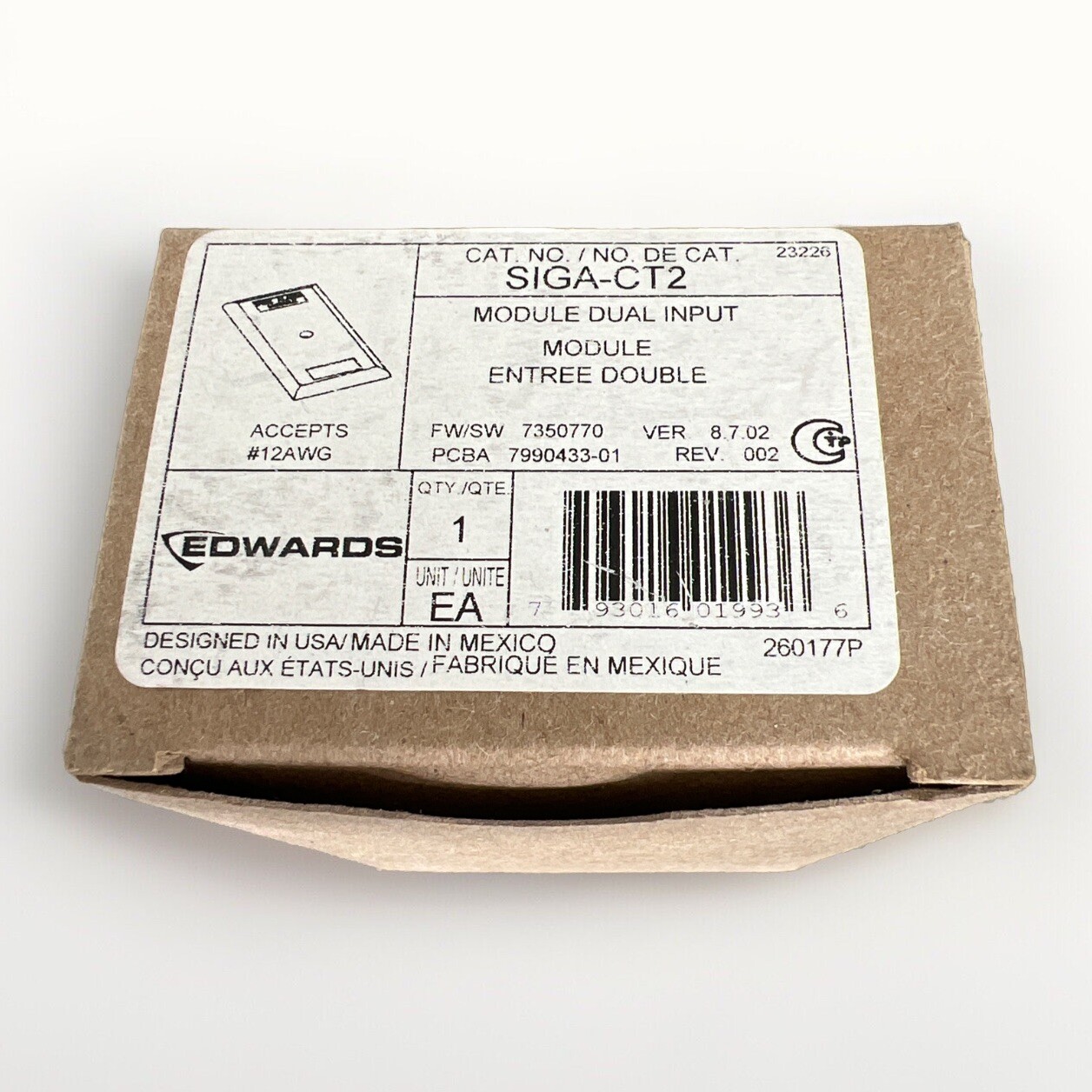 EDWARDS EST SIGA-CT2 Circuit Dual Input Module Brand New - SAME DAY ...